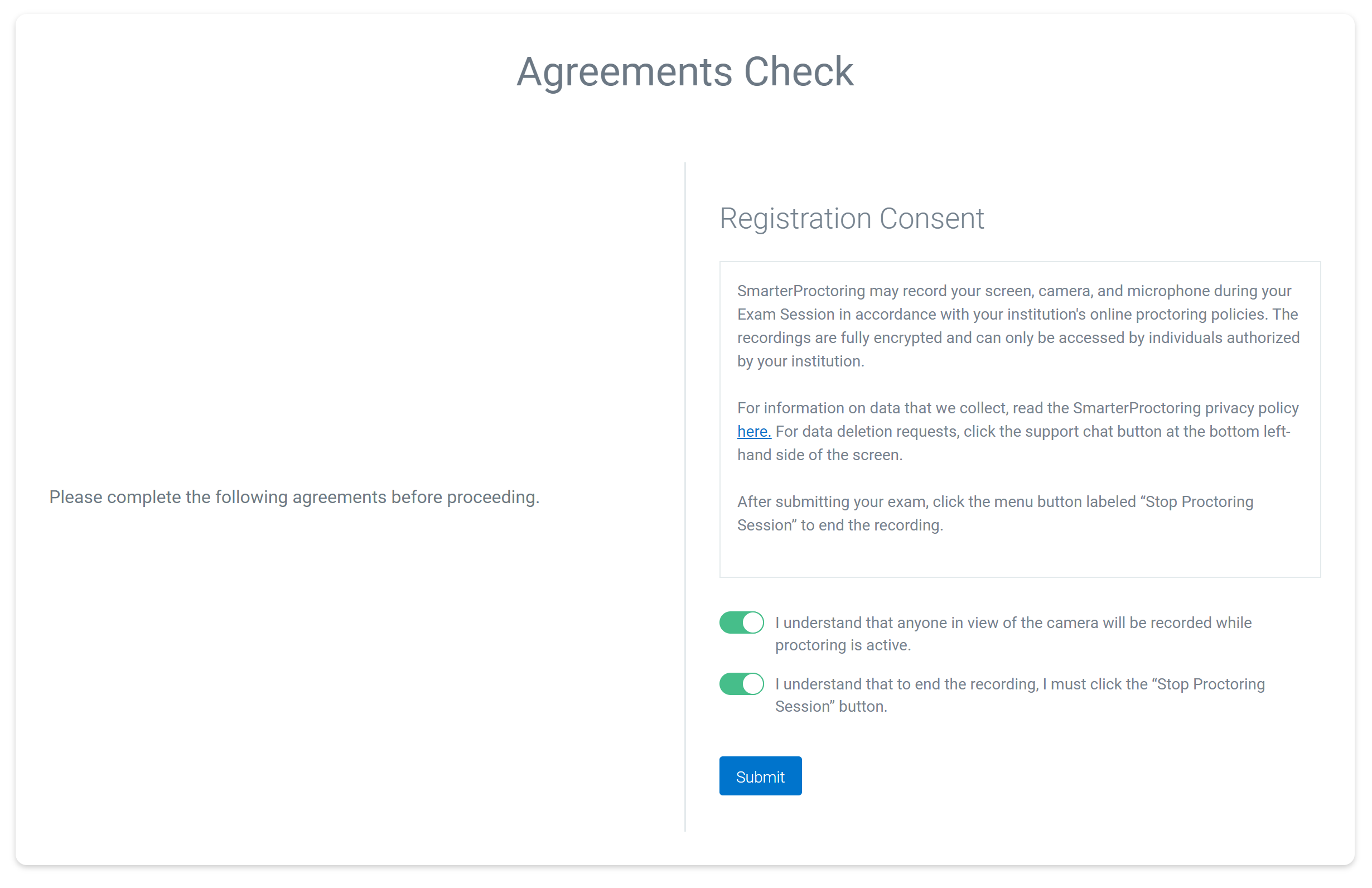 How do I start an Automated Proctoring Session? - Onboarding 2.0 – SmarterProctoring