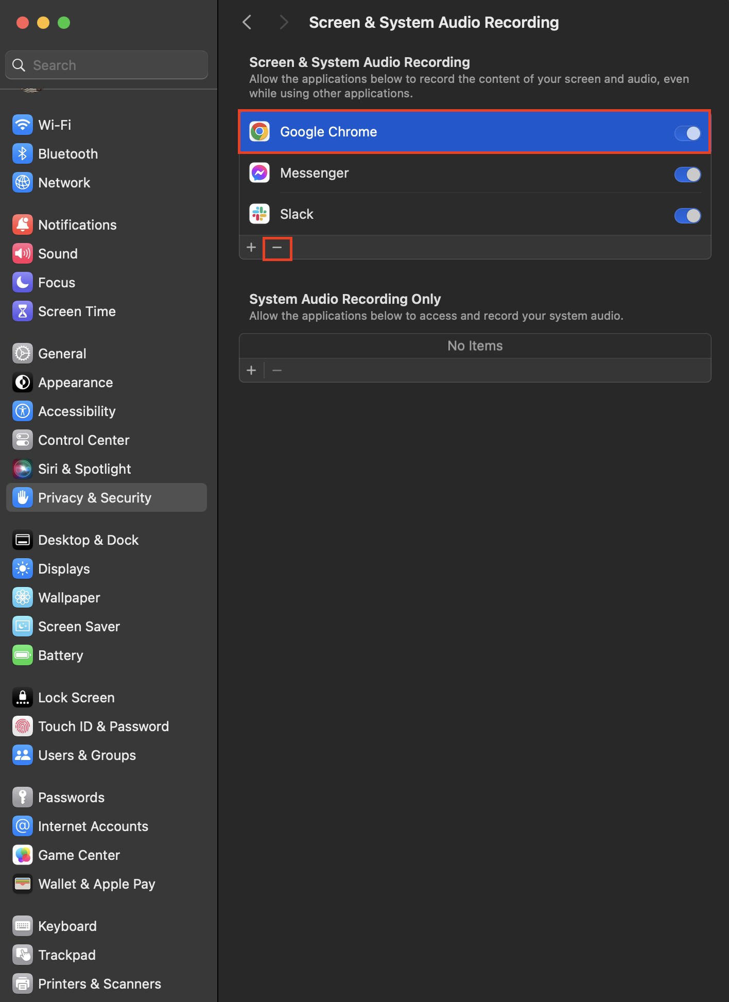 macOS (10.15+) Screen Recording Permission Settings – SmarterProctoring
